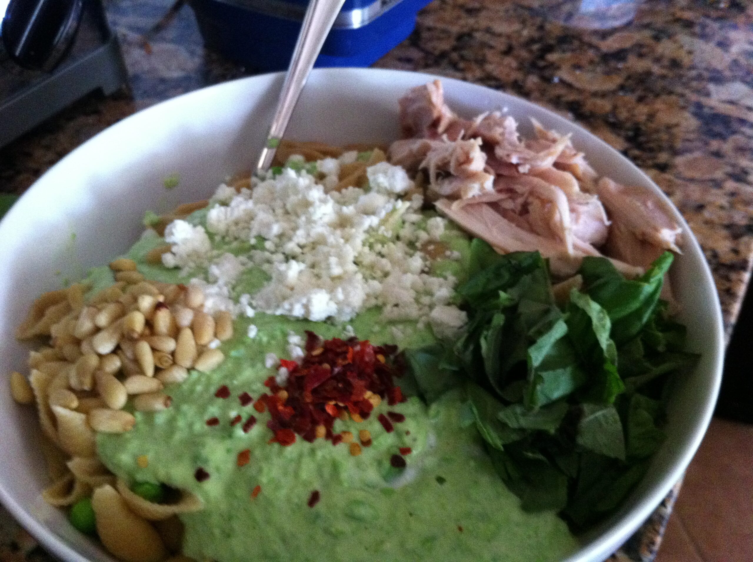 20 minute shells in green sauce - Feeding Bliss